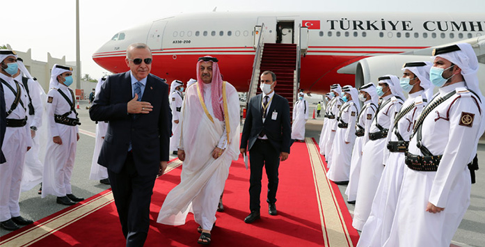 President Erdoğan Pays First Post-pandemic Overseas Trip to Qatar